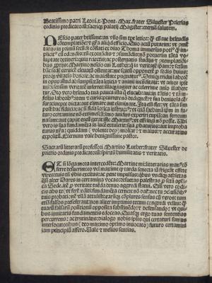 Beatissimo patri Leoni .x. Pont. Max. frater Silvester Prierias ordinis ...
